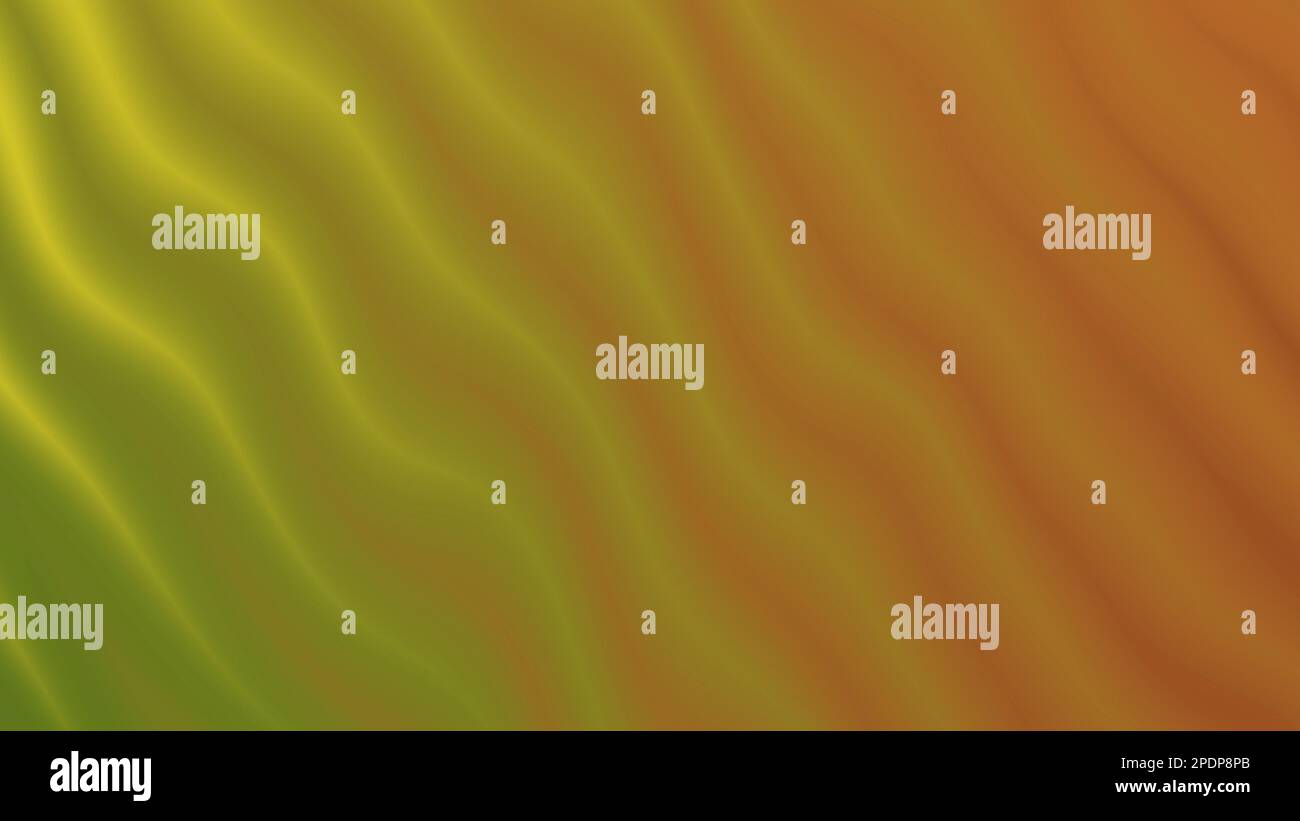 Yellow color gradient wavy pattern background. 2D layout illustration ...