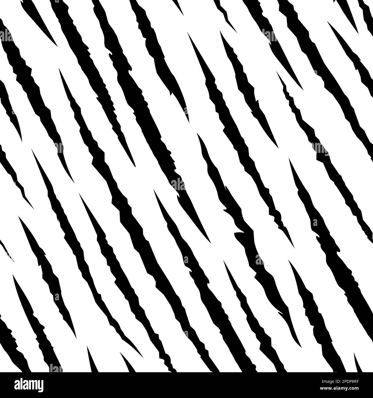 Zebra seamless pattern. Wildlife scratch claws texture. Wild animal ...