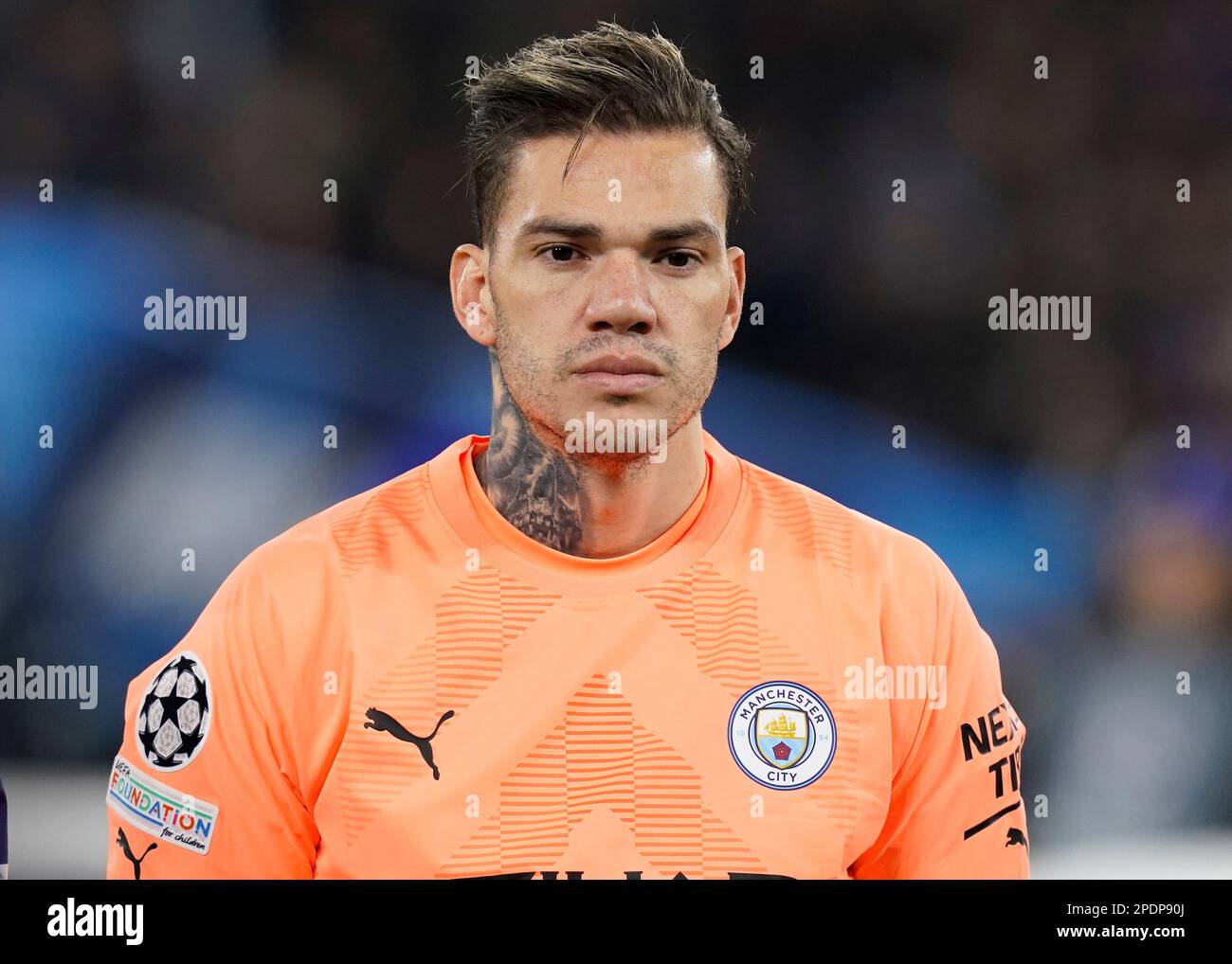 Manchester, UK. 14th Mar, 2023. Ederson of Manchester City during the ...