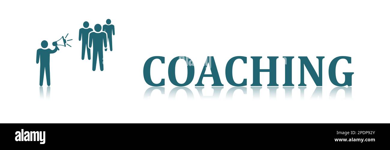 Illustration of a coaching concept Stock Photo - Alamy