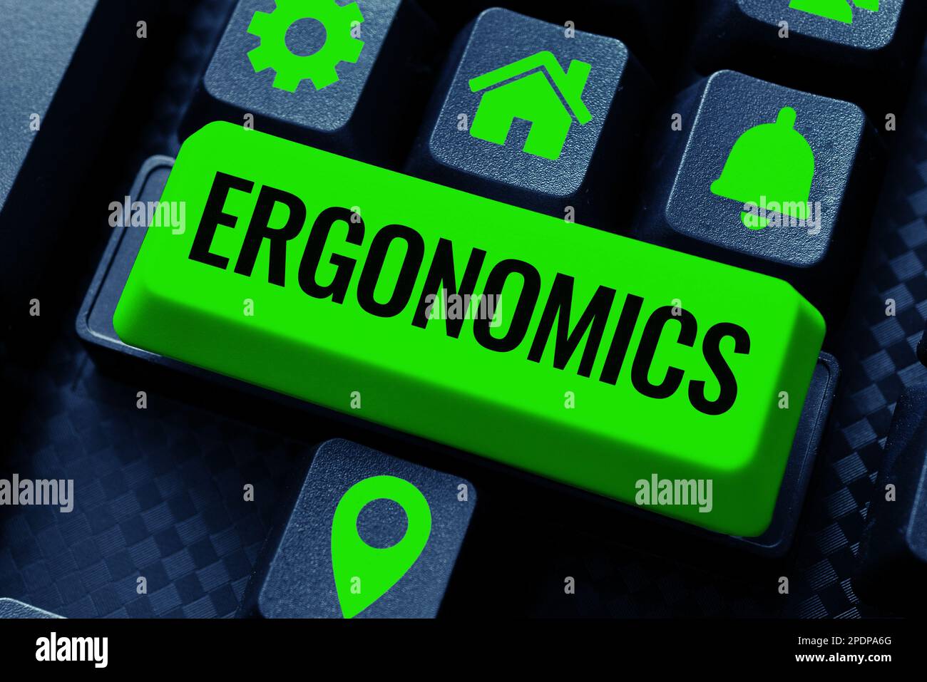 Hand writing sign Ergonomics. Conceptual photo fitting or designing a ...