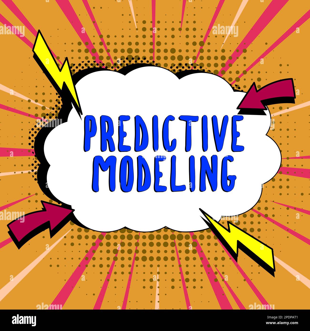 Text sign showing Predictive Modeling. Business overview maintenance ...