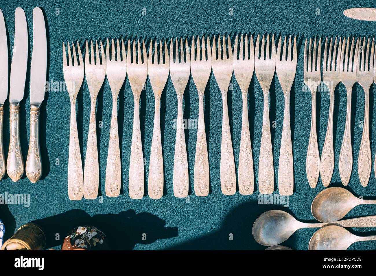 Silver metal surface variety hi-res stock photography and images - Alamy