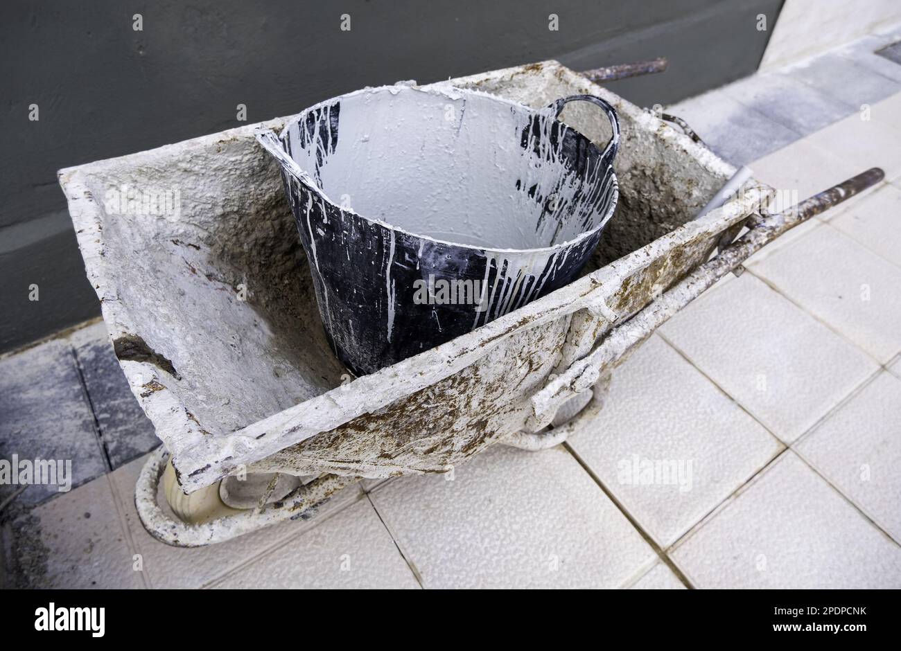 Detail of tools for construction, objects for masonry Stock Photo - Alamy
