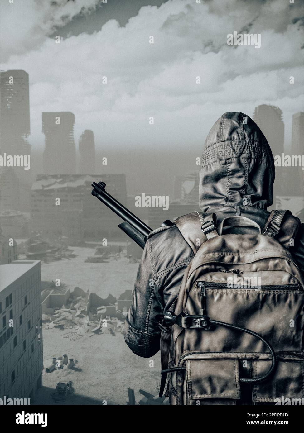 Post apocalyptic city hi-res stock photography and images - Alamy