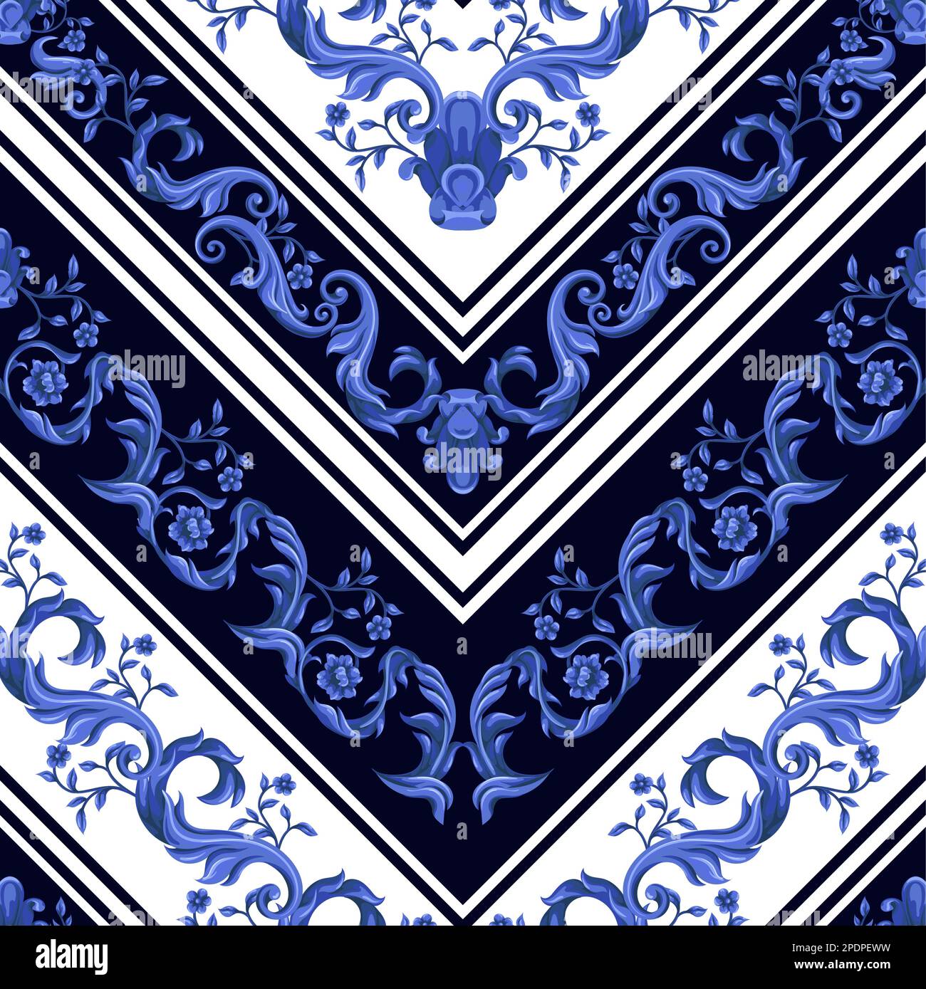 Baroque textile pattern hi-res stock photography and images - Alamy