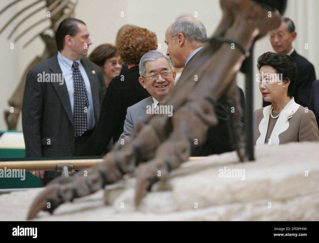 Their Imperial Highnesses Prince and Princess Hitachi walk past the ...