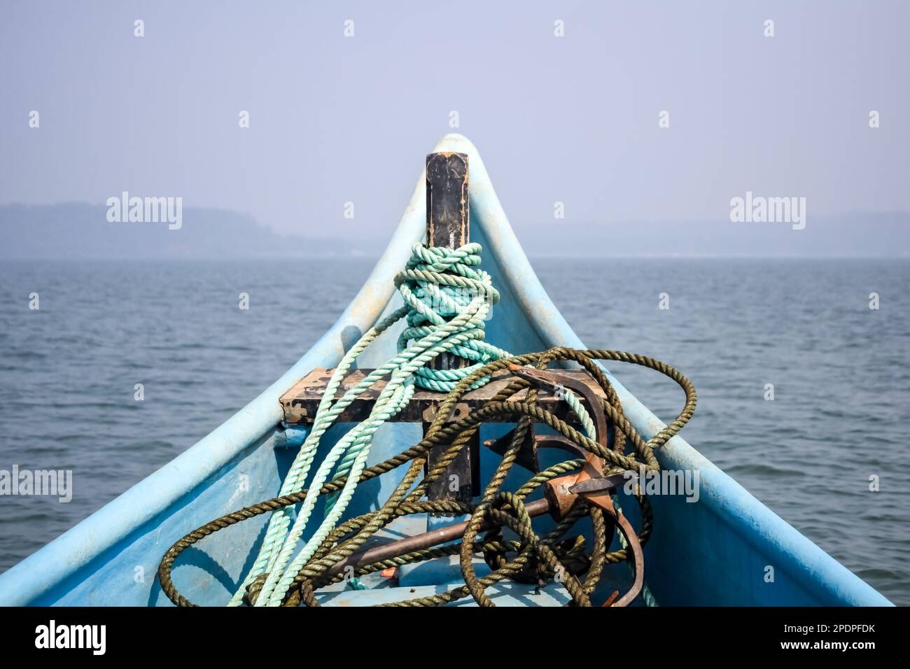 Amazing view from over long tail motor boat in Arabian sea in Goa ...