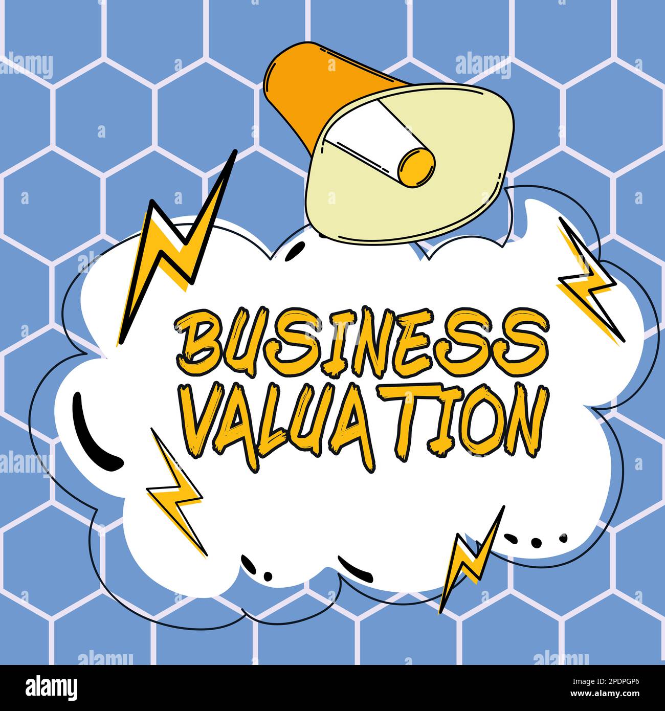 Handwriting text Business Valuation. Word for determining the economic ...