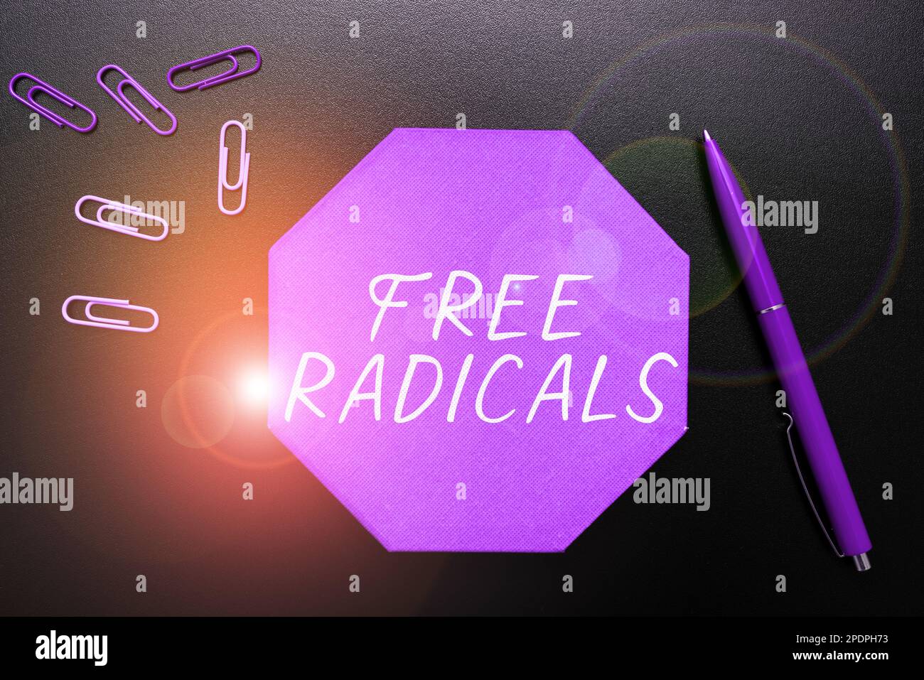 Inspiration showing sign Free Radicals. Business approach produced in ...
