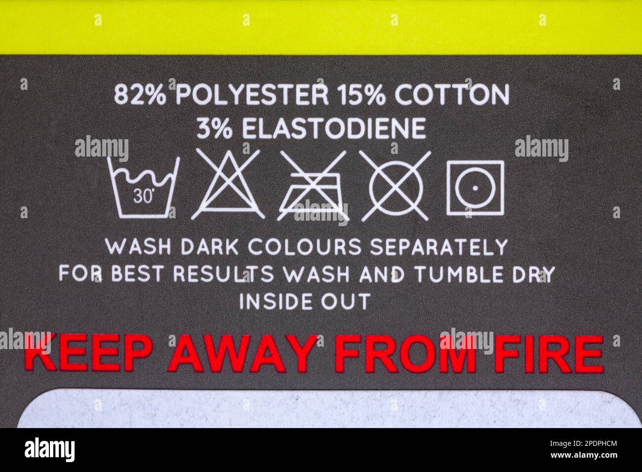Detail on packaging of pair of Gelert socks - 82% polyester 15% cotton ...