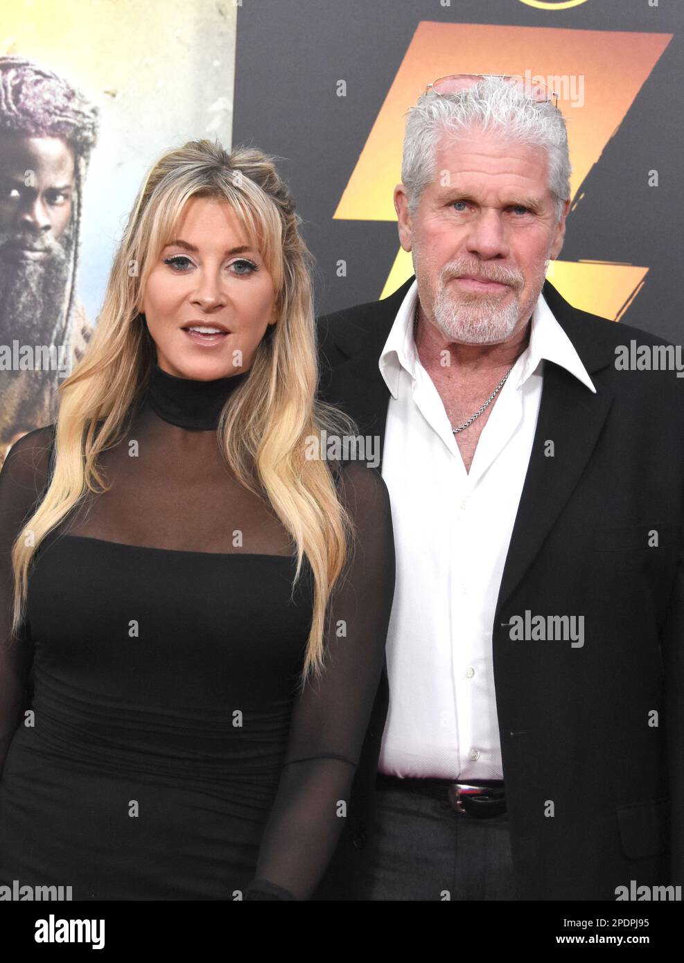 Los Angeles, California, USA 14th March 2023 Actor Ron Perlman and wife ...