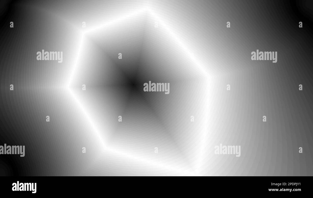 Hexagon shape gradient glow monochrome background. 2D layout ...