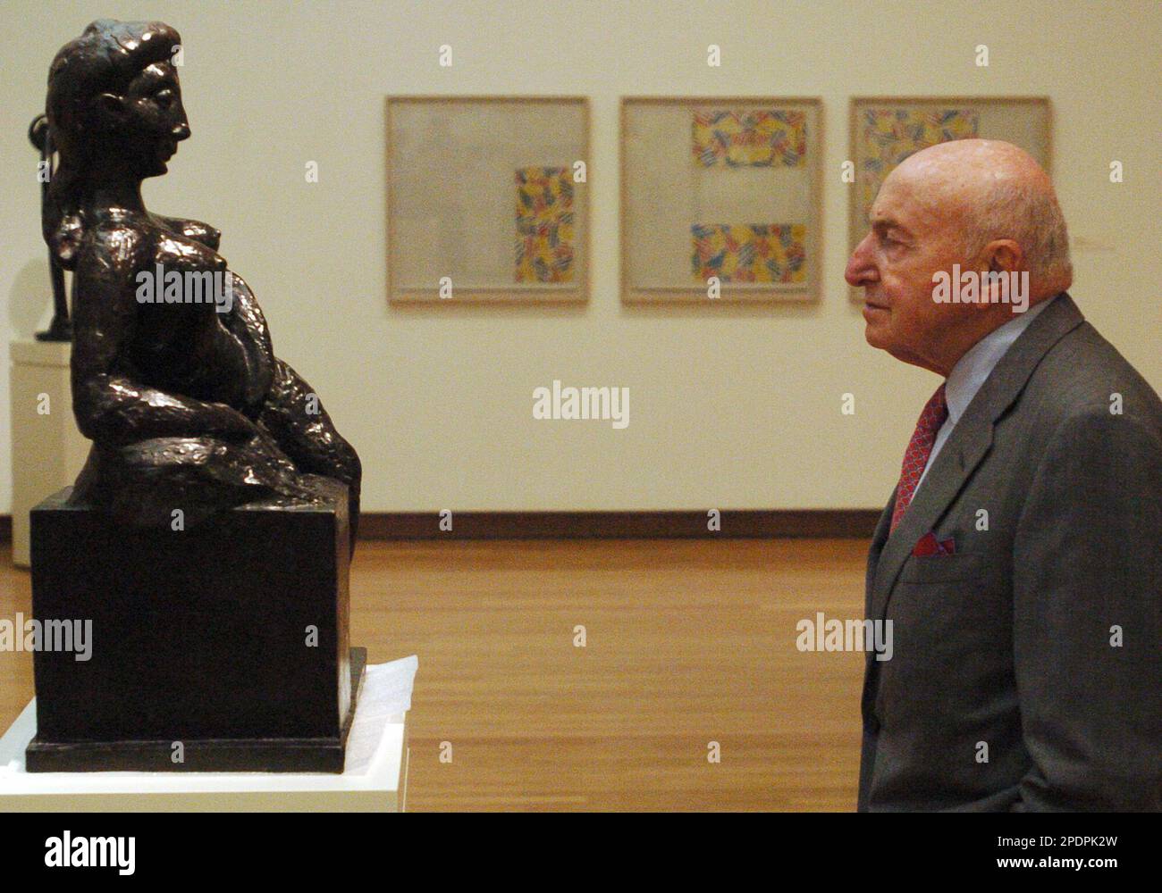 Raymond D. Nasher considers the "Decorative Figure" by Henri Matisse ...