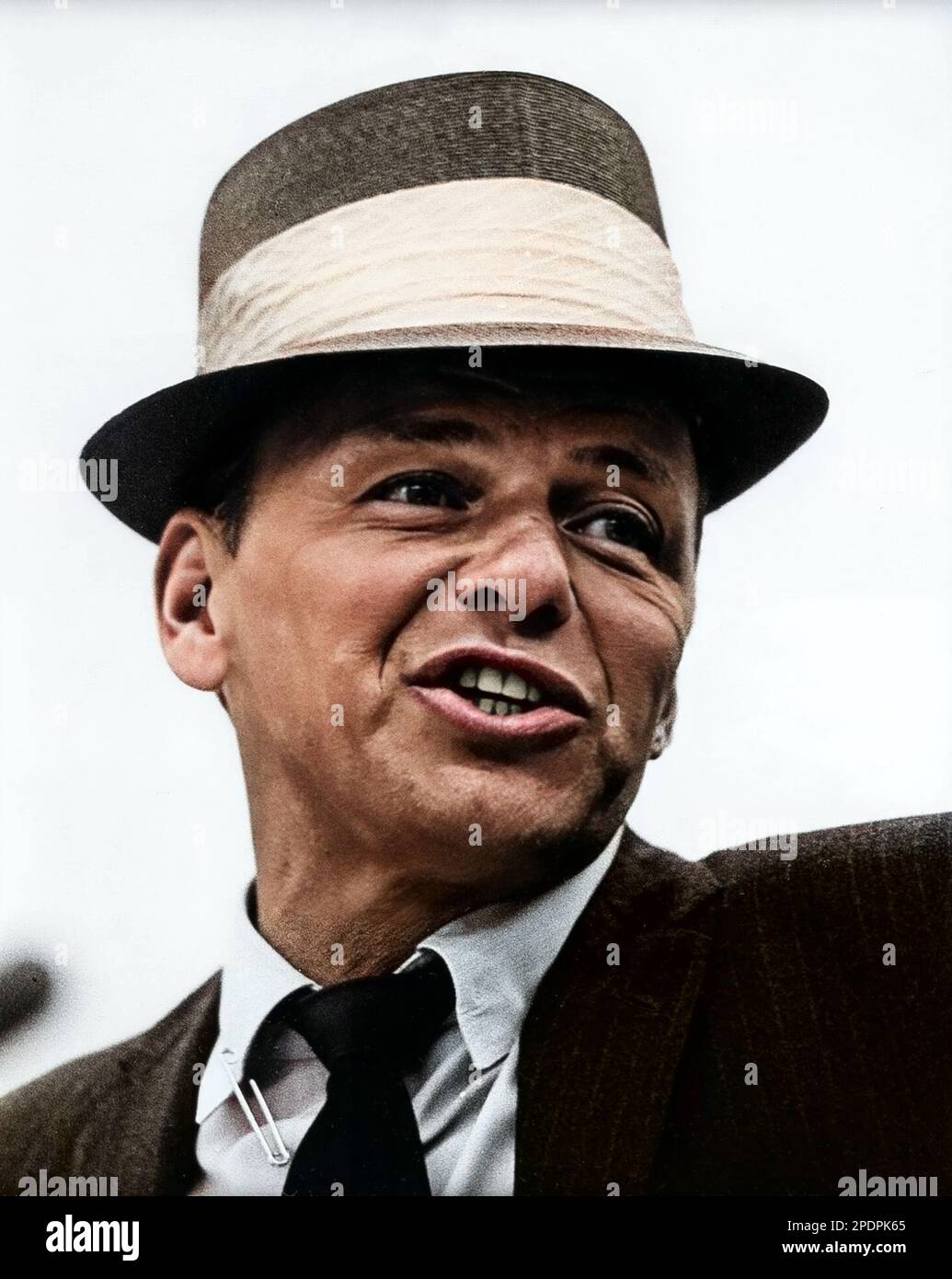 Frank Sinatra Vintage colorized publicity photo c 1960s Stock Photo - Alamy