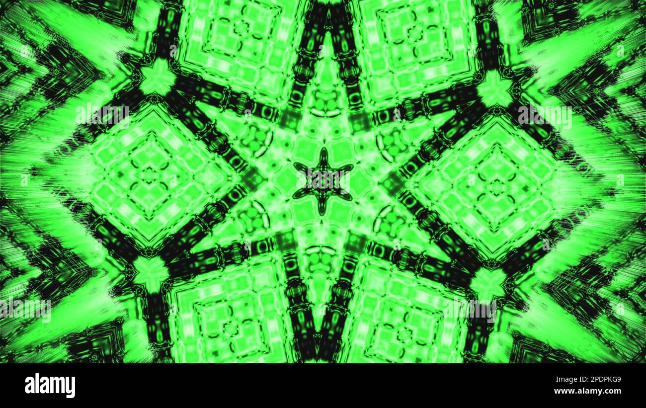 Green multi star shape pattern background. 2D layout illustration Stock ...