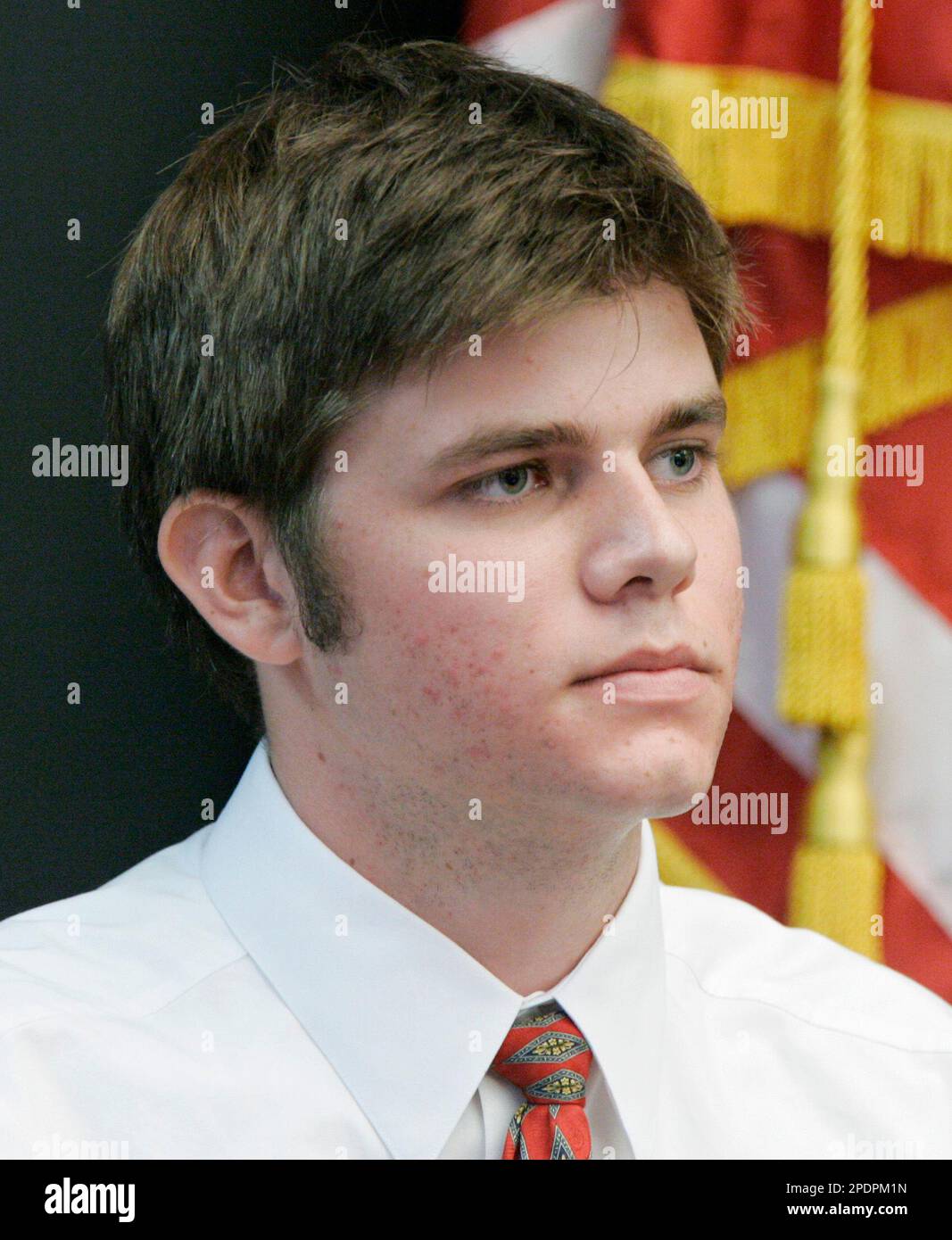 Joseph Tyler Kemp, brother of murder victim Ali Kemp, testifies during ...