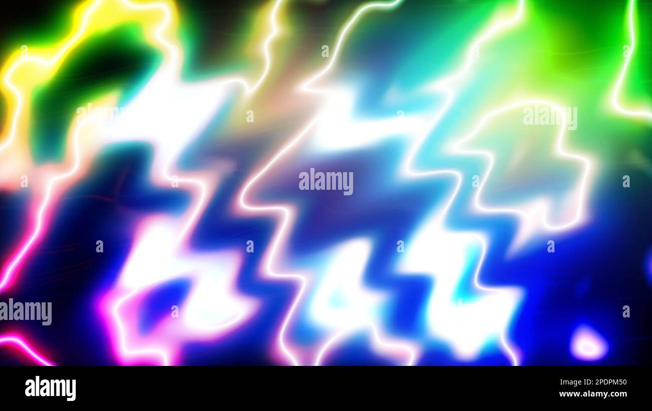 Colorful wavy gradient fractal plasma noise background. 2D layout ...