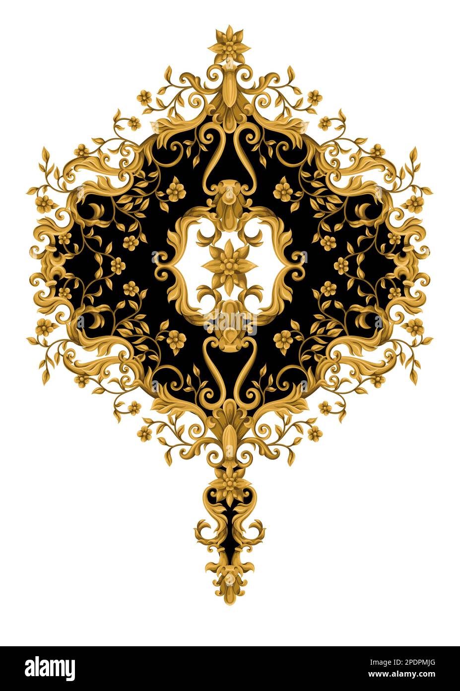 Baroque flower Cut Out Stock Images & Pictures - Alamy