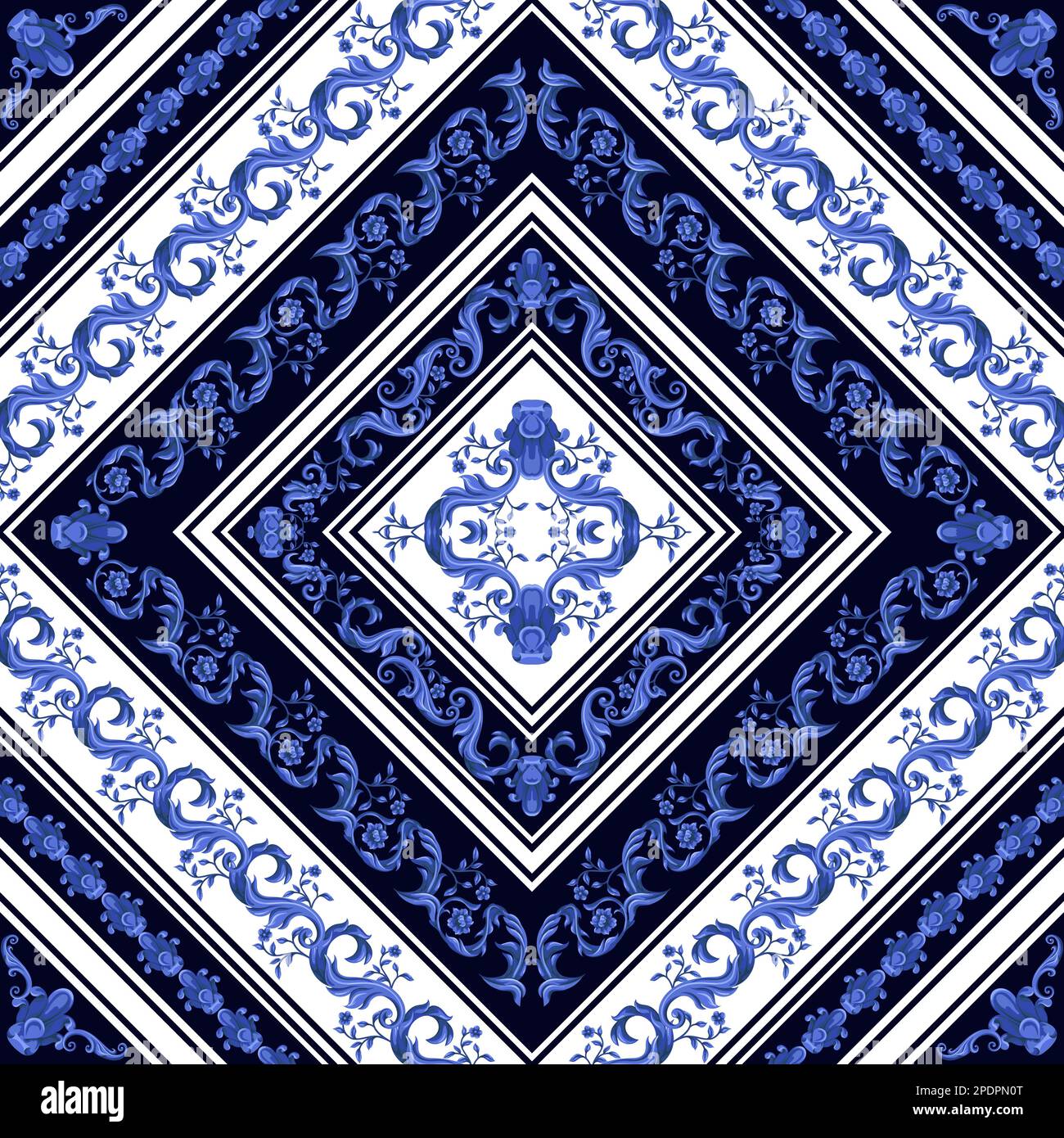 Baroque textile pattern hi-res stock photography and images - Alamy