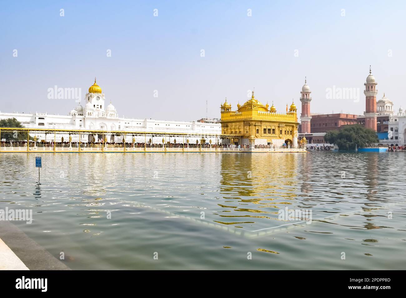 Beautiful view of Golden Temple (Harmandir Sahib) in Amritsar, Punjab ...