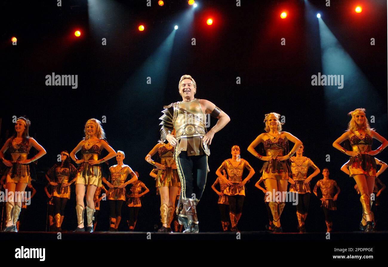 Irish American dancer Michael Flatley, known for his works River Dance ...