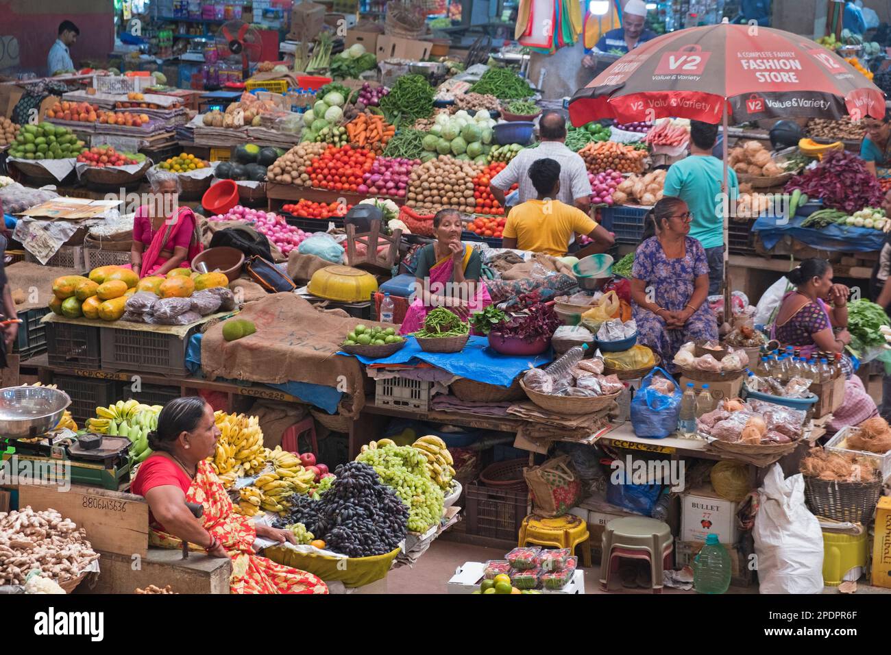 Municipal market Panjim Goa India Stock Photo - Alamy