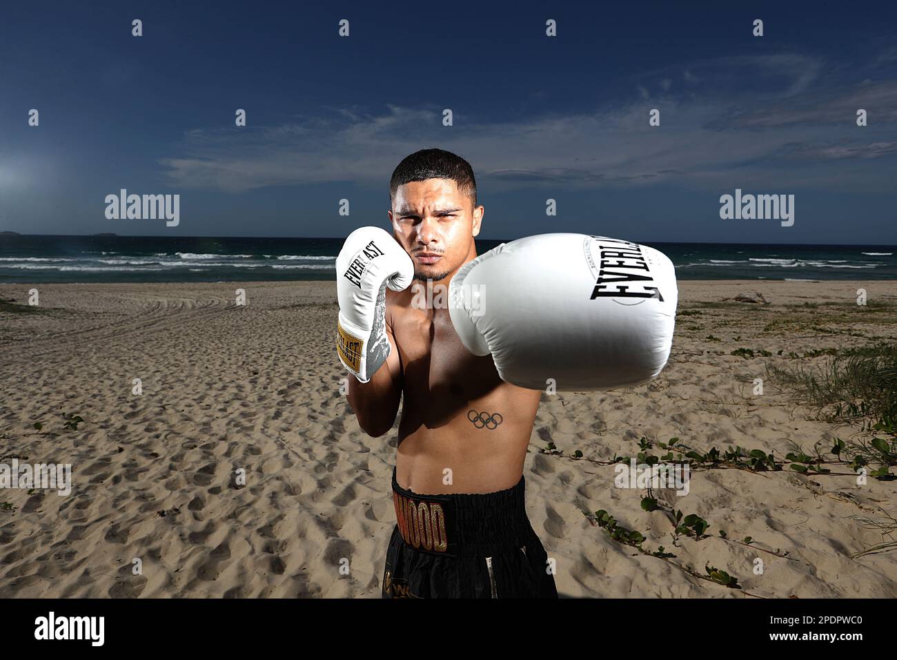 Former Olympic boxer Alex Winwood poses for a portrait at Kinscliff in ...