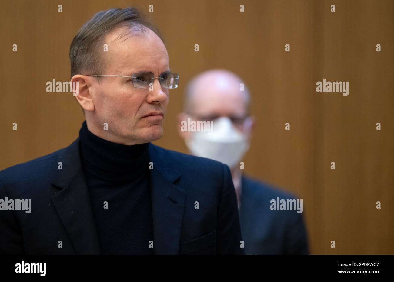 15 March 2023, Bavaria, Munich: Former Wirecard CEO Markus Braun (l ...