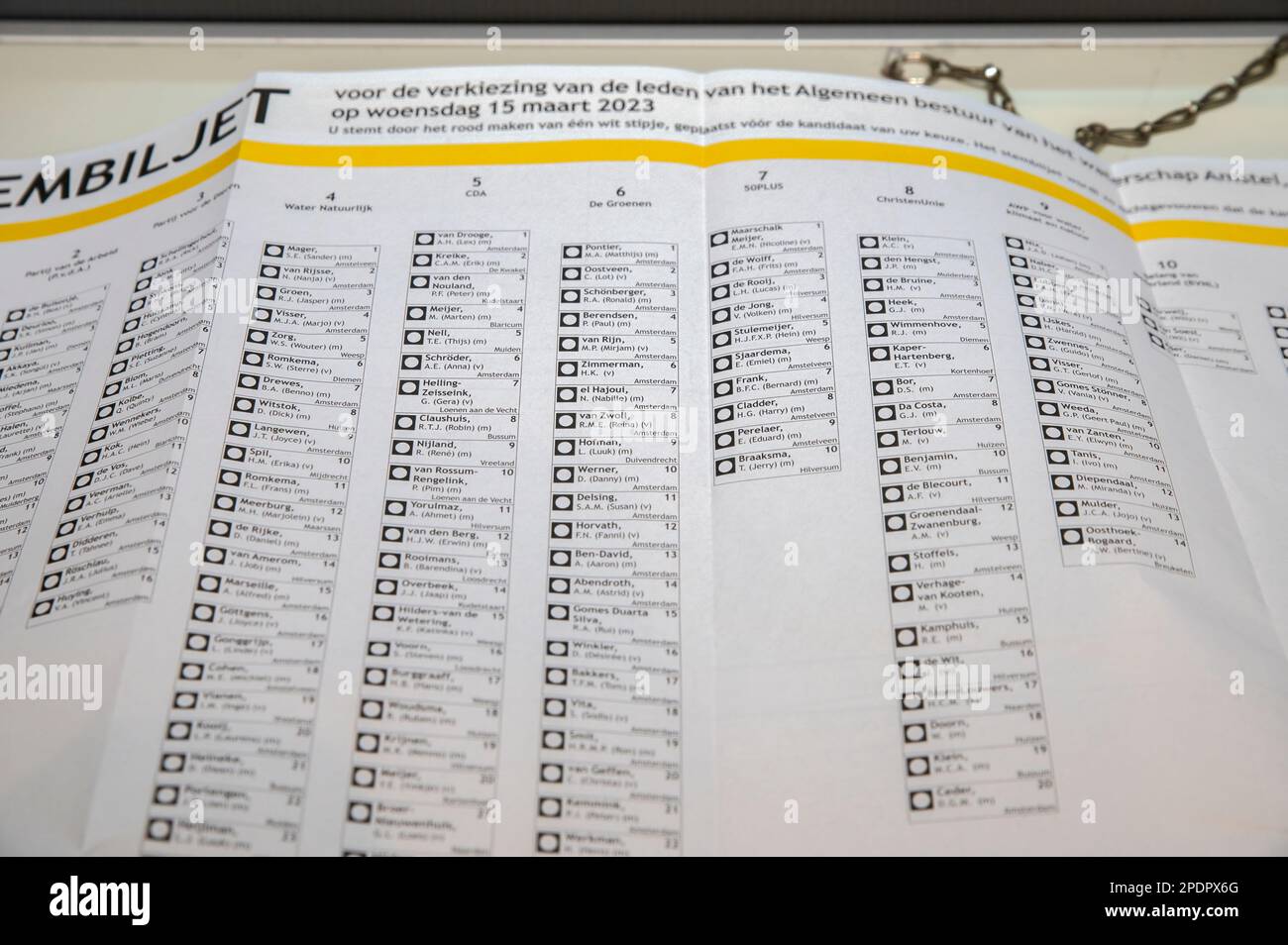 Amsterdam The Netherlands 15-3-2023, Election Day At Amsterdam The ...