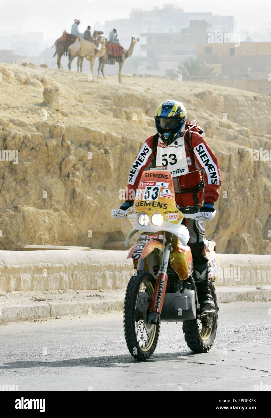 Egypt's Amin Ahmed Amin starts off on the Pharaons international cross ...