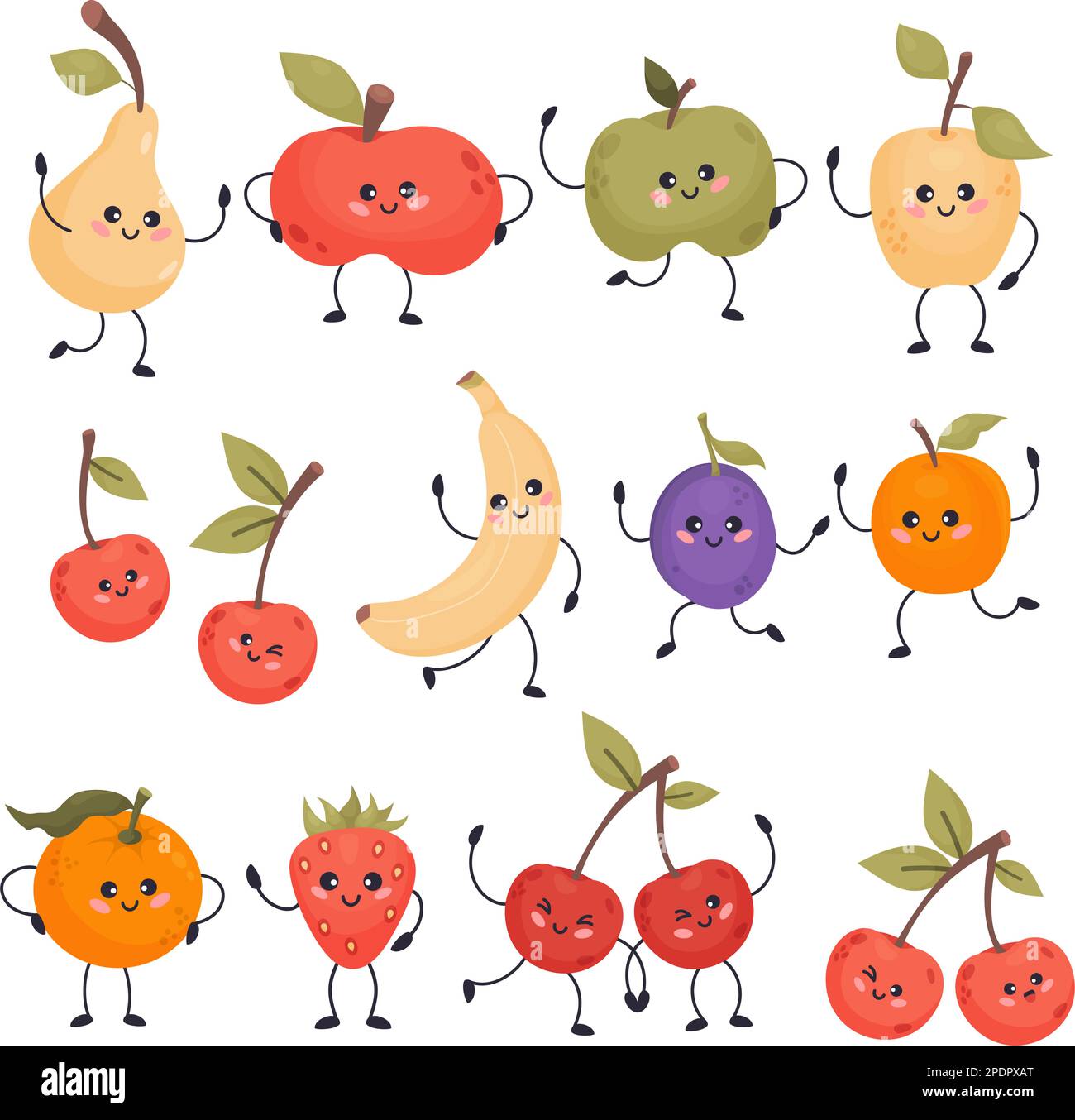 Tangerine kawaii cartoon smiling hi-res stock photography and images ...