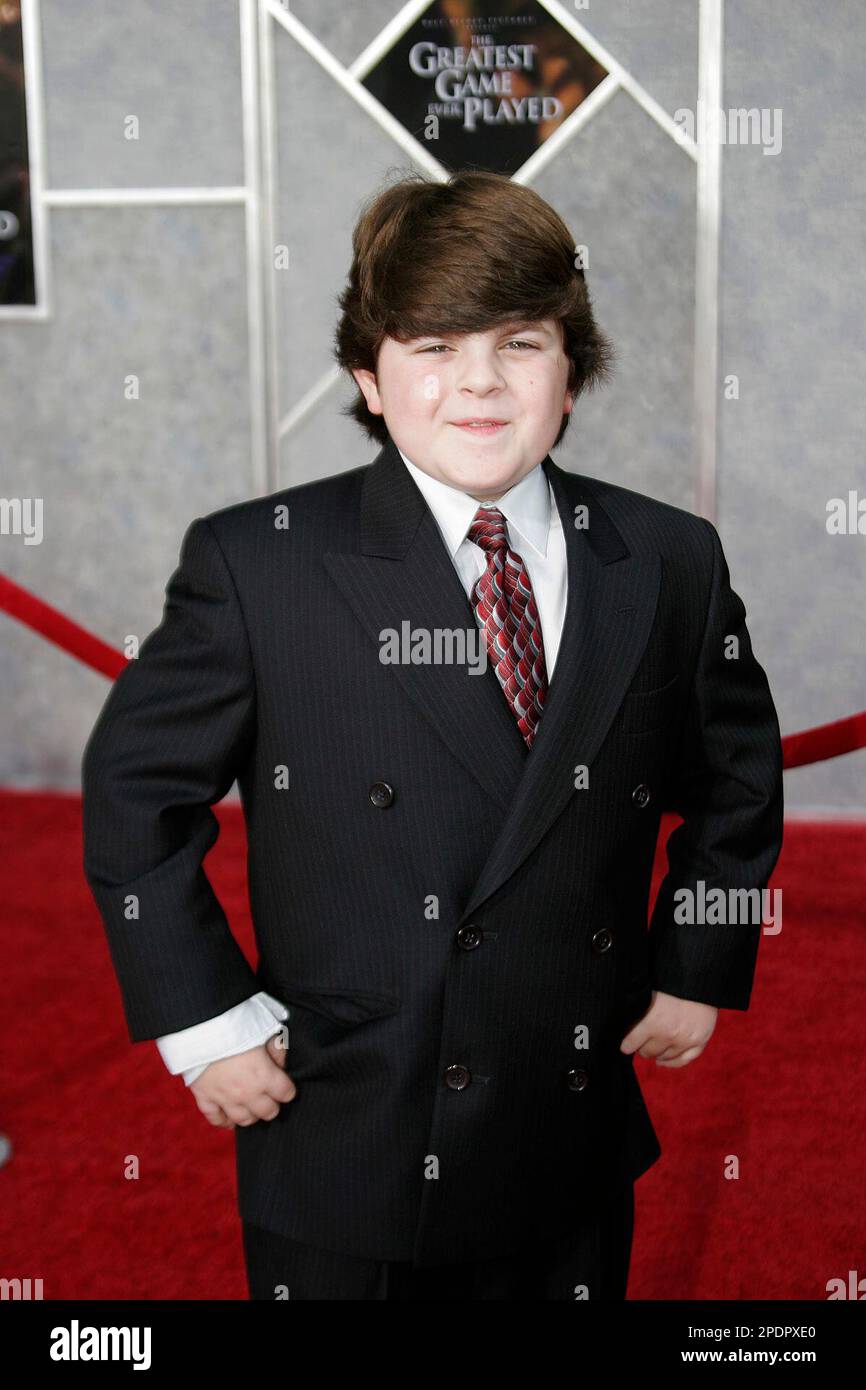 Actor Josh Flitter, arrives at the premiere of ''The Greatest Game Ever ...