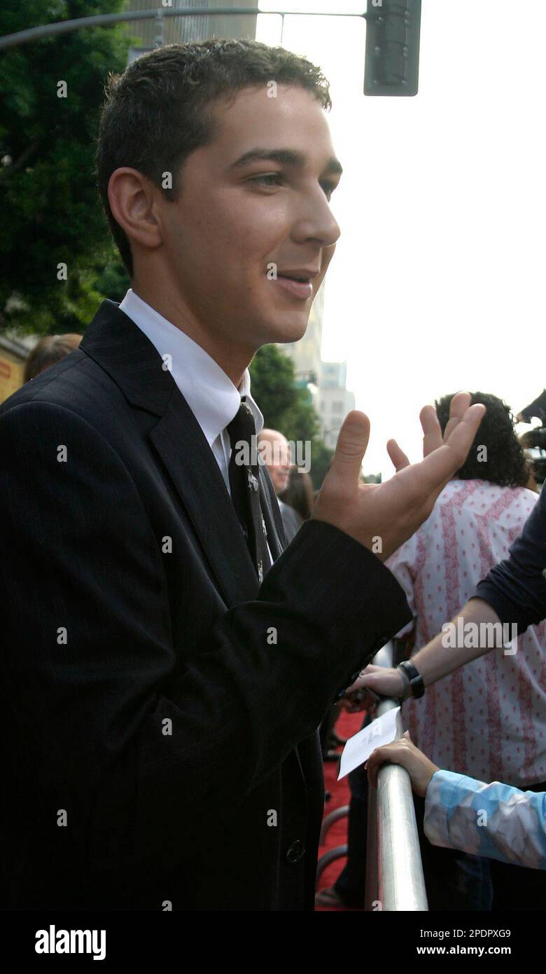 Actor Shia LaBeouf, that plays Francis Ouimet in the film, "The ...