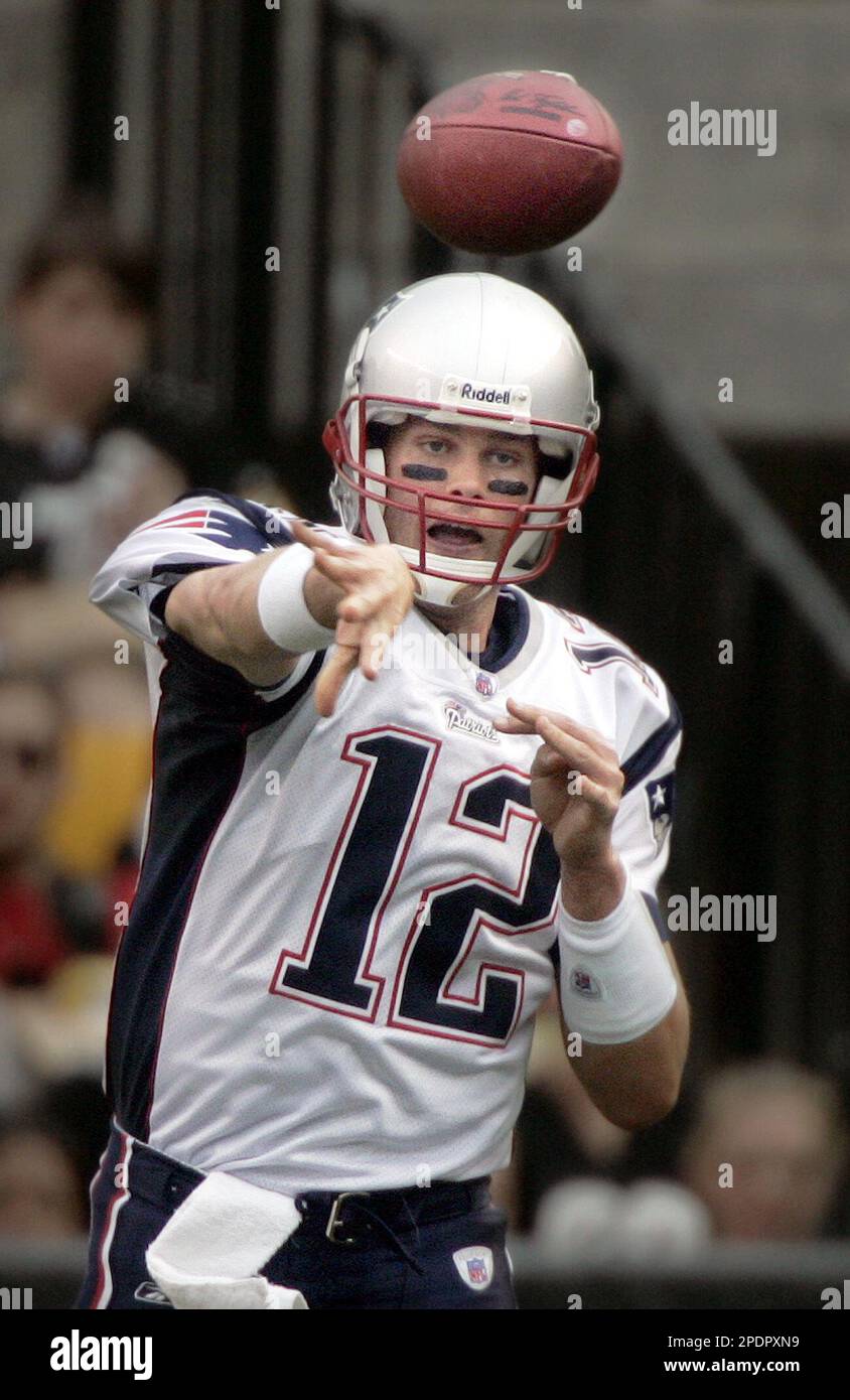 New England Patriots quarterback Tom Brady throws one of his 41 passes ...