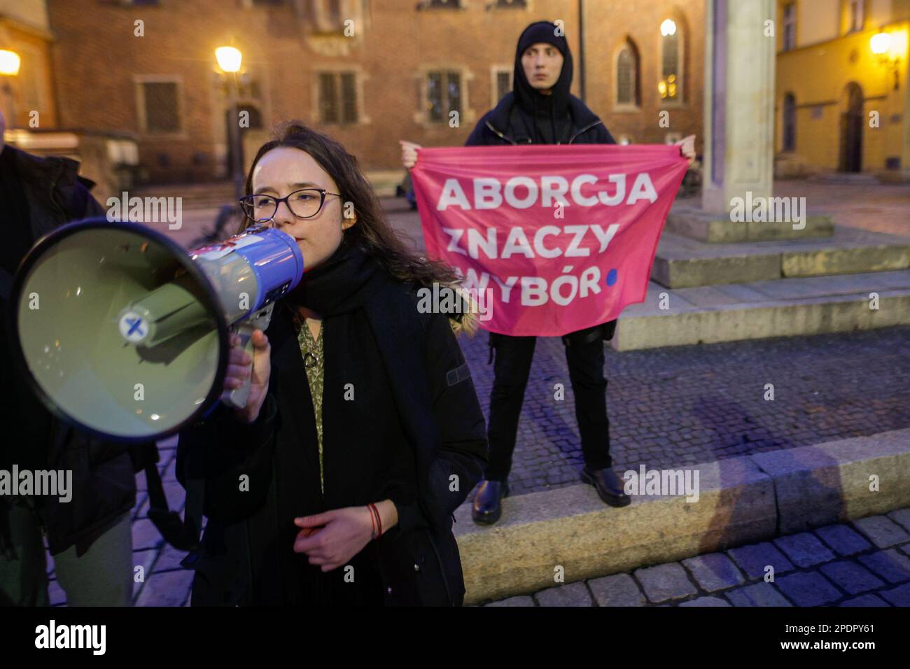 Wroclaw, Wroclaw, Poland. 14th Mar, 2023. A protest was held in Wroclaw ...