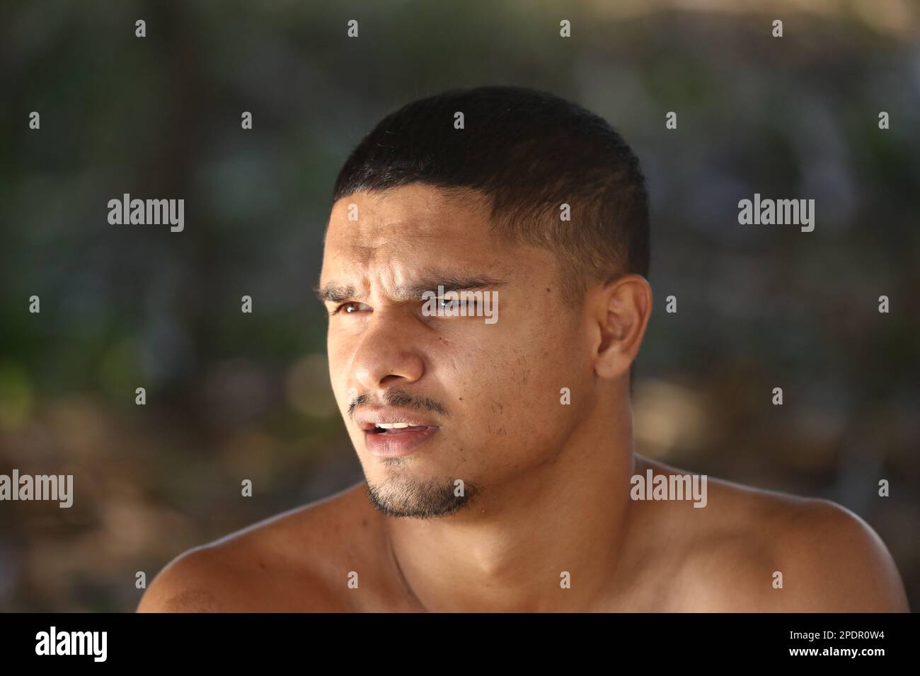 Former Olympic boxer Alex Winwood poses for a portrait at Kinscliff in ...