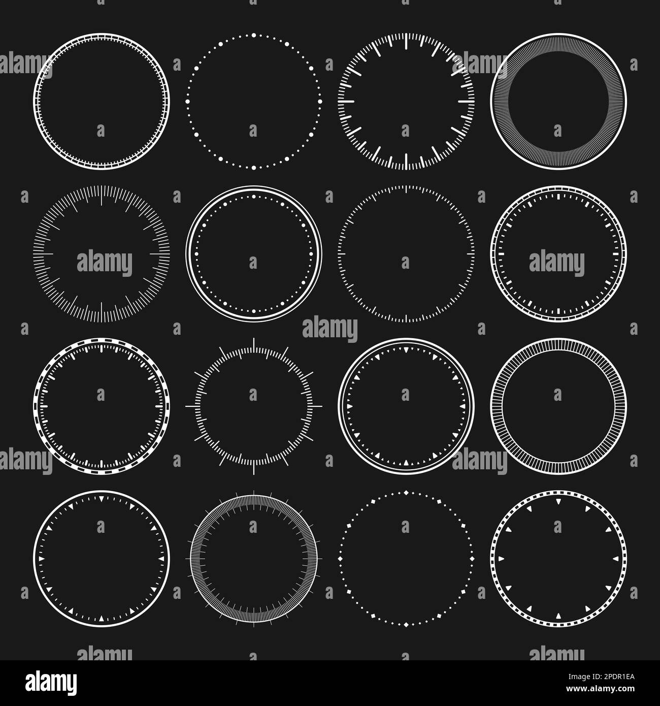 Mechanical clock faces, bezel. White watch dial with minute and hour ...
