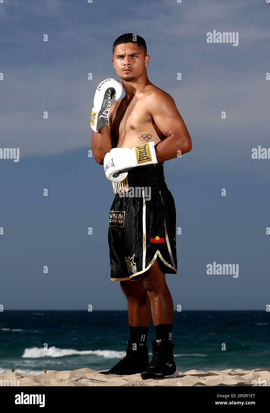 Former Olympic boxer Alex Winwood poses for a portrait at Kinscliff in ...