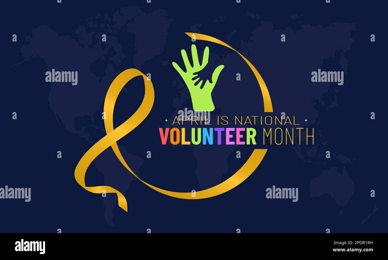 National Volunteer Month Volunteers Communities Circle Ribbon
