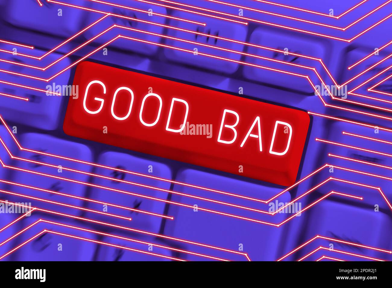 Sign displaying Good Bad. Business idea to seem to be going to have a ...