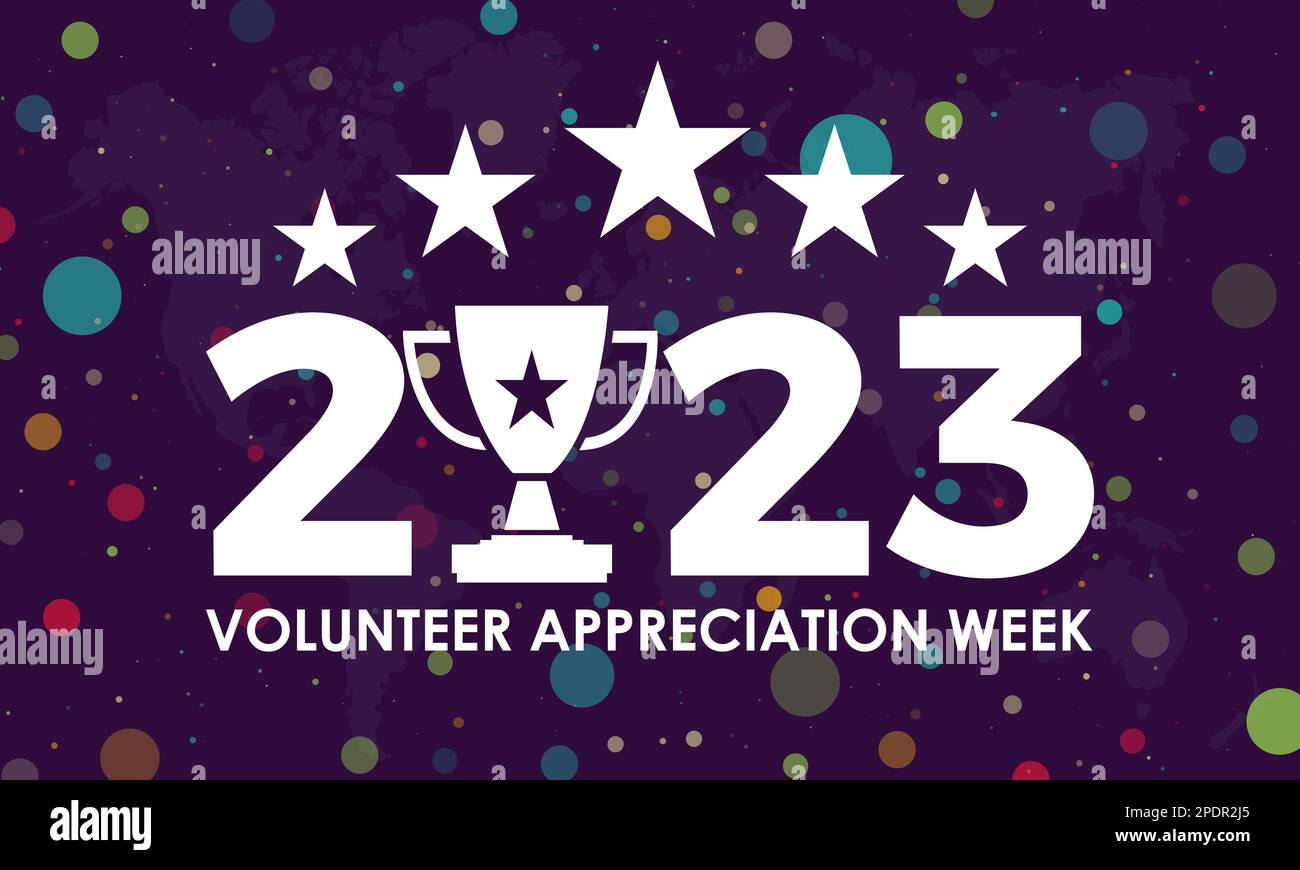 2023 concept Volunteer Appreciation Week. volunteers communities awareness banner or template ...