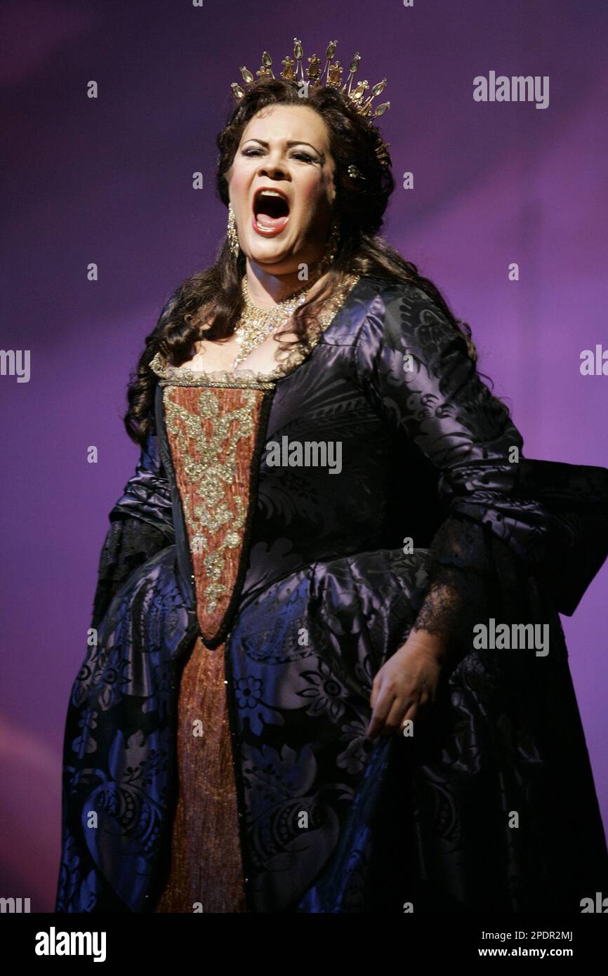 Violeta Urmana, as "Ariadne/The Prima Donna" in Richard Strauss' opera ...