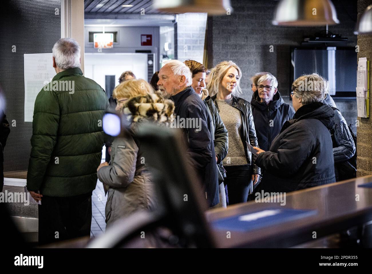 OSS - SP leader Lilian Marijnissen casts her vote for the provincial ...