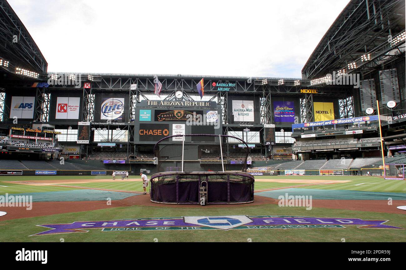 The newly-unveiled logo for the home of the Arizona Diamondbacks, Chase ...