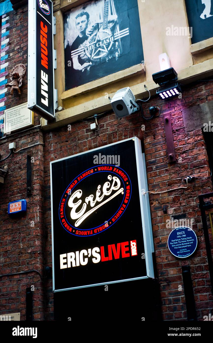 Erics Music Venue, Mathew Street, Liverpool, England Stock Photo - Alamy