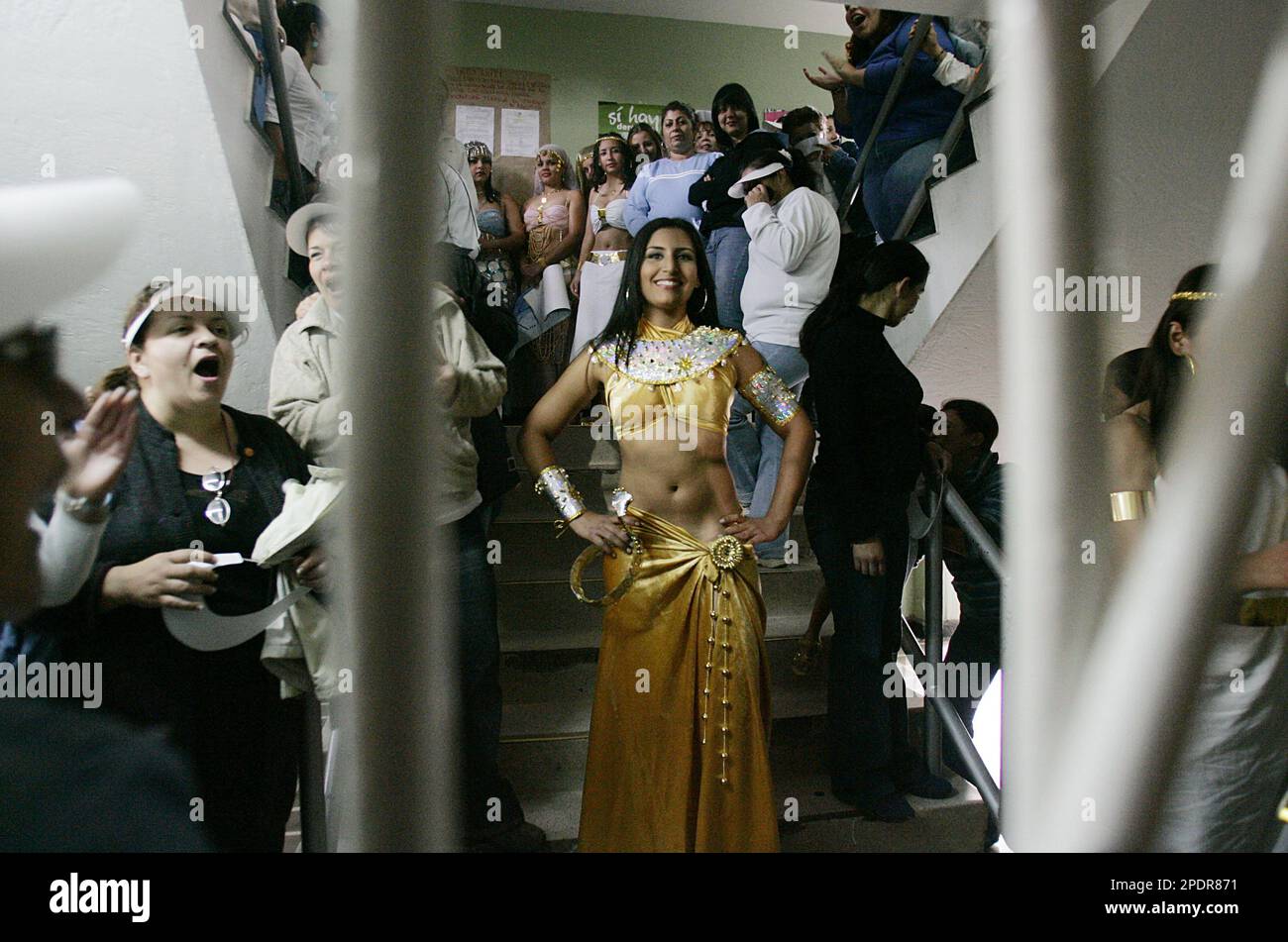 Inmate Yuri Uribe waits inside of her jail before the "Miss ...