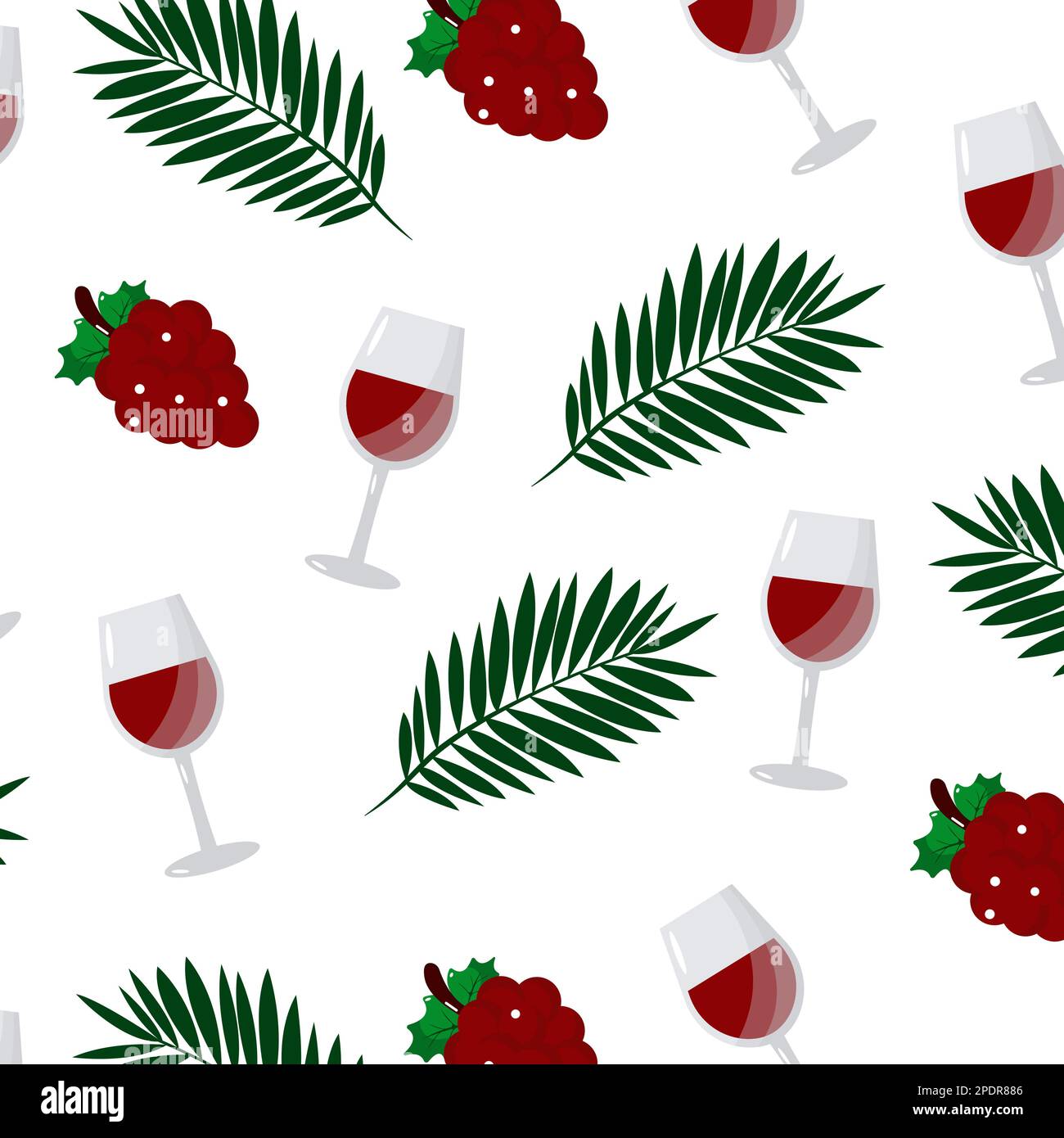 Pattern Jewish holiday Passover, Pesach, traditional icons and symbols ...