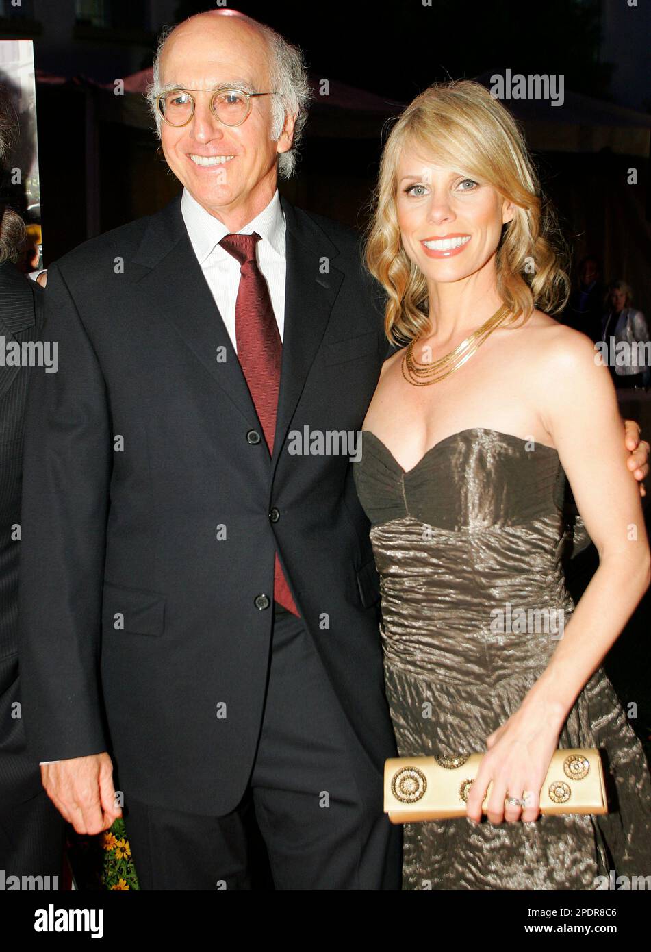 Larry David and Cheryl Hines arrive to the Los Angeles Premiere of Curb ...