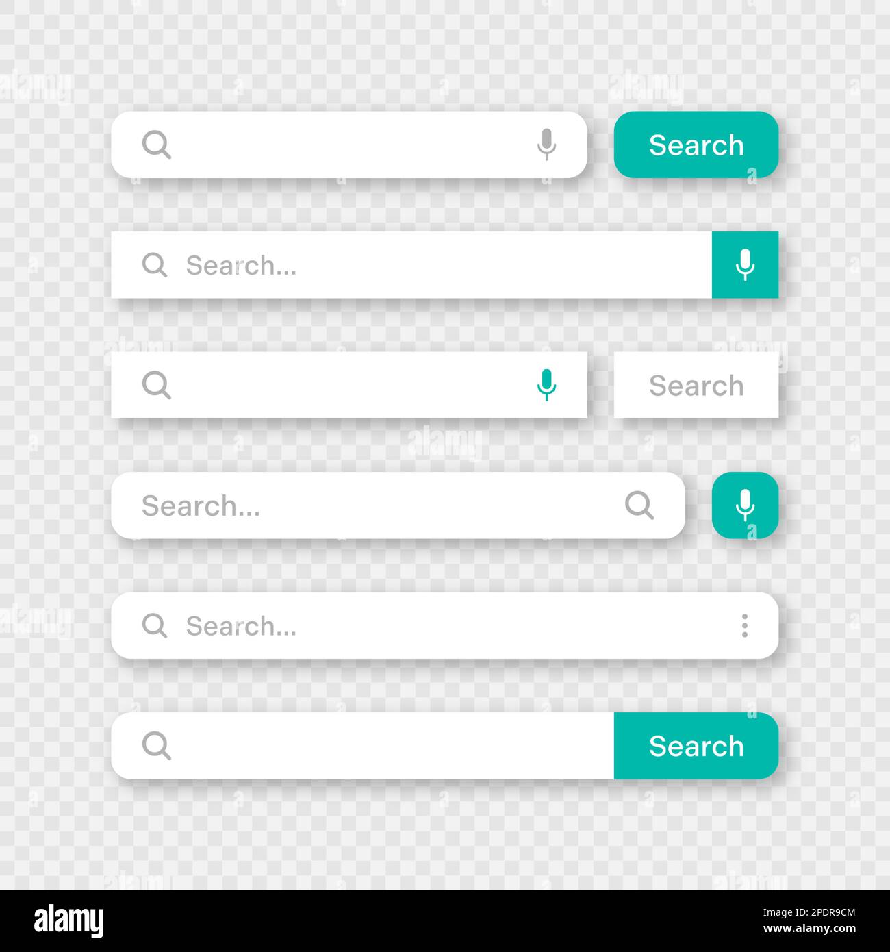 Various search bar templates. Internet browser engine with search box ...